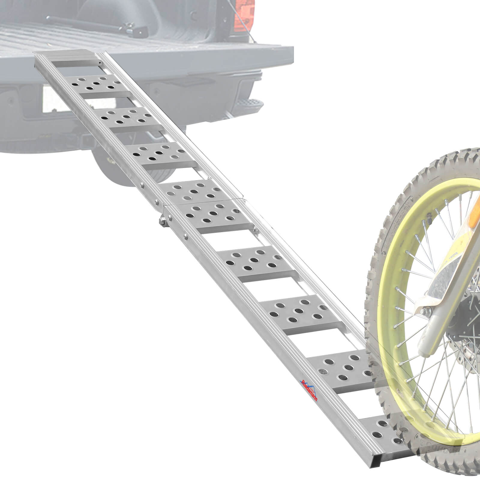 Ruedamann Folding Aluminum Loading Ramp, 440 lbs Capacity, 6'L x 8.1 ...